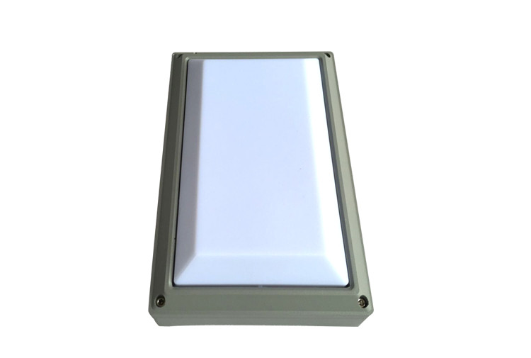 110V / 220V IK10 Outdoor Wall Pack Lights 4500K Black Square Bulkhead Light